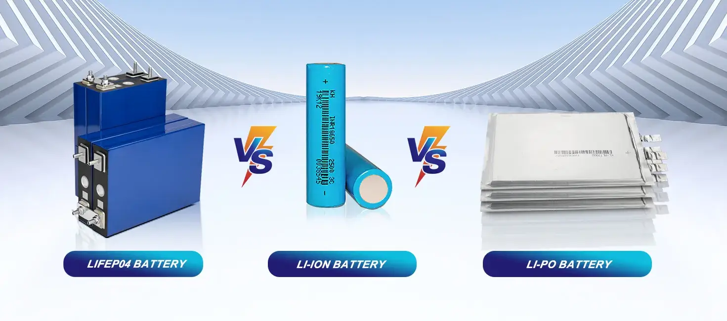 LiFePO4 VS. Li-ion VS. Guía completa de baterías Li-Po