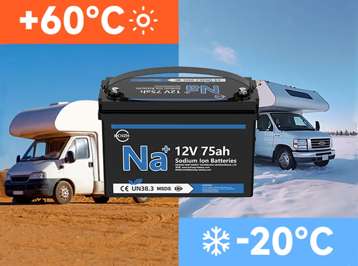 KH 12V 75Ah 400Ah Natrium-ioon Lae-Temperatuur Battery - Professionele ...